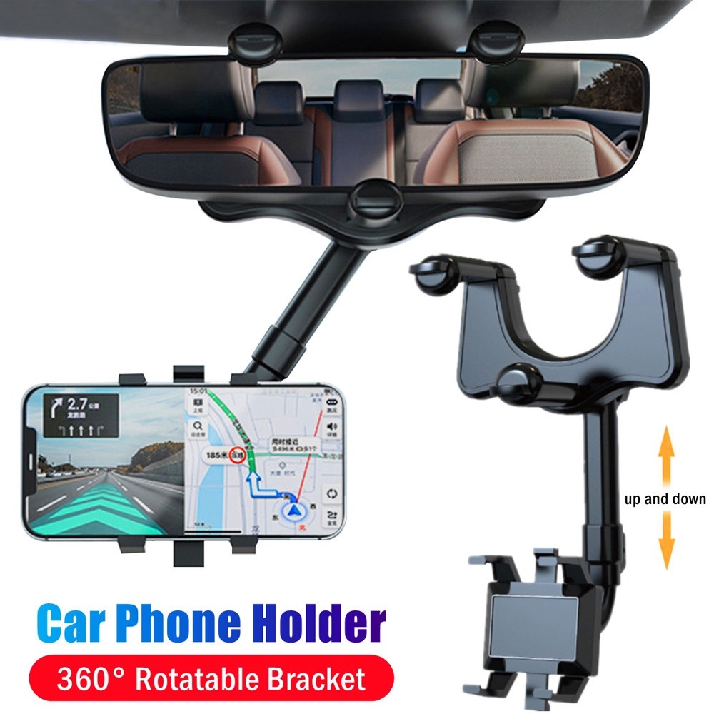 Universal 360° Long Neck Car Mount Phone Holder Mobile Phone Stand with Silicon Sucker (With ...