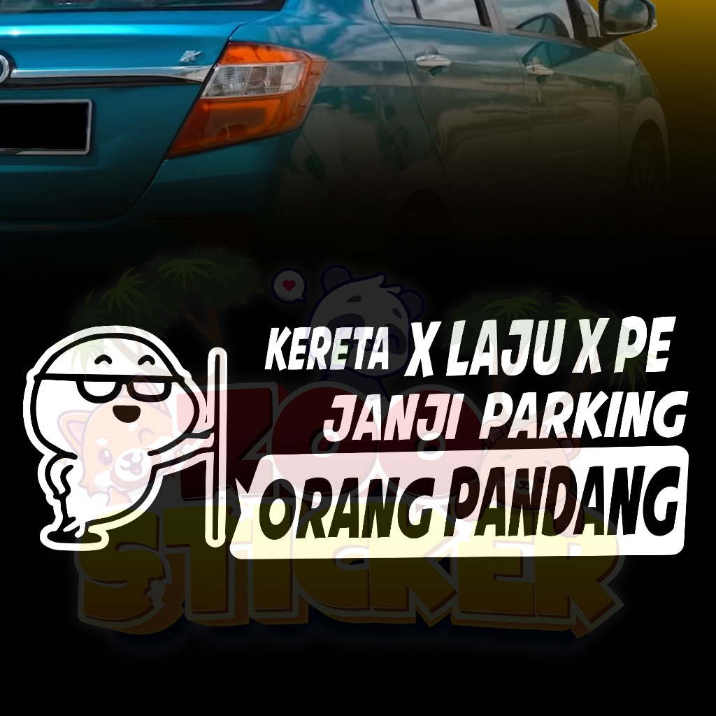 STICKER EMOJI KERETA AYAT-AYAT LUCU PREMIUM 2 / STICKER CERMIN BELAKANG ...