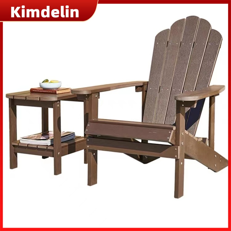 KIMDELIN Outdoor High-quality Plastic Wood Beach Frog Chair Rust ...