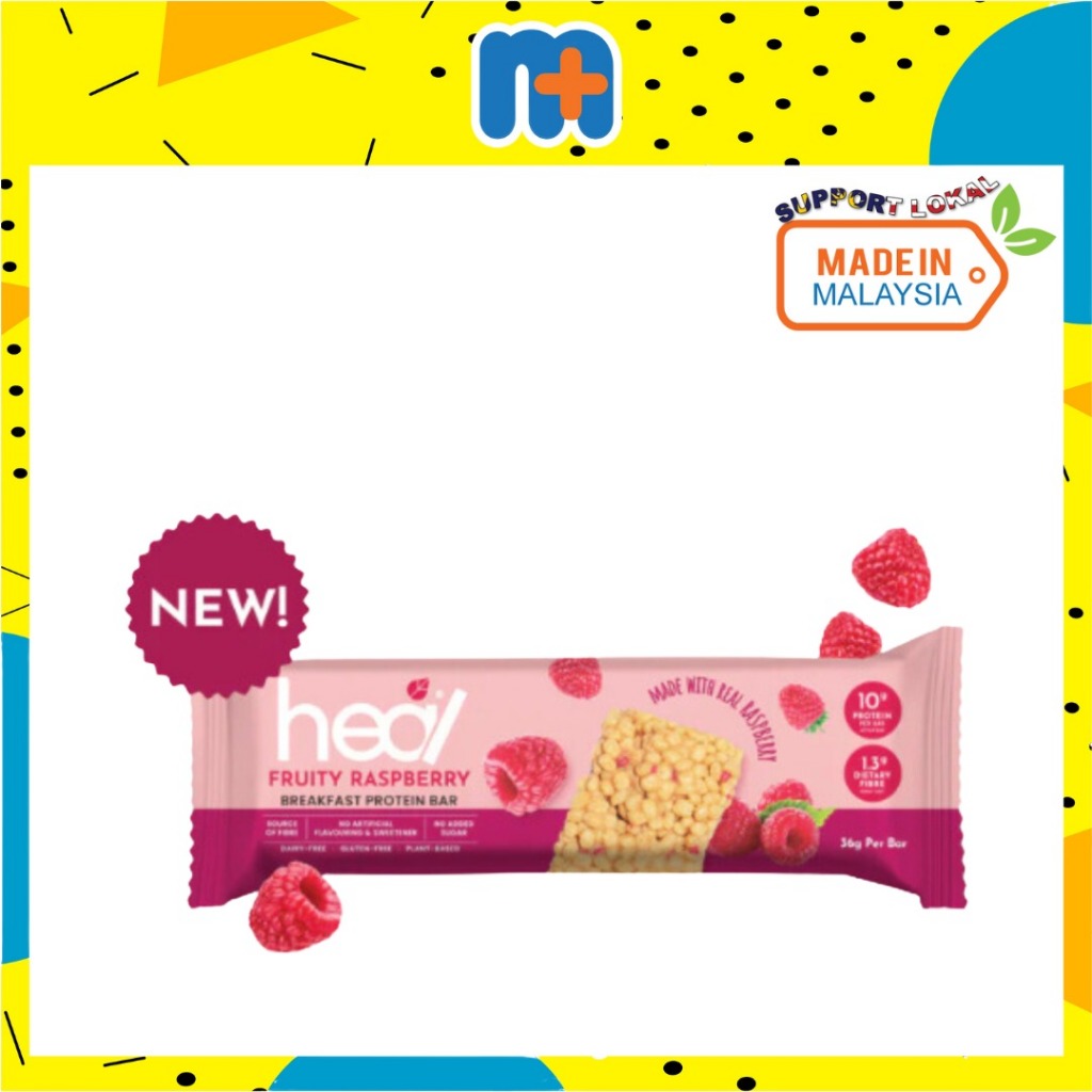 [MPLUS] HEAL NUTRITION Fruity Raspberry Breakfast Protein Bar 36G ...