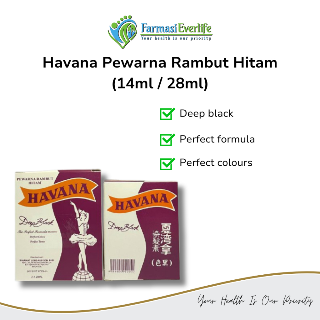Havana Pewarna Rambut Hitam (14ml / 28ml) | Shopee Malaysia