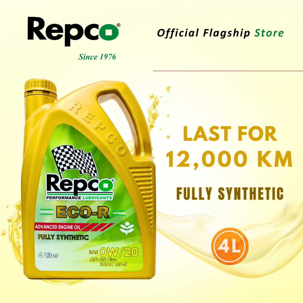 Repco® Eco-R 0W/20 API-SN Plus Premium Fully Synthetic Advanced Engine ...