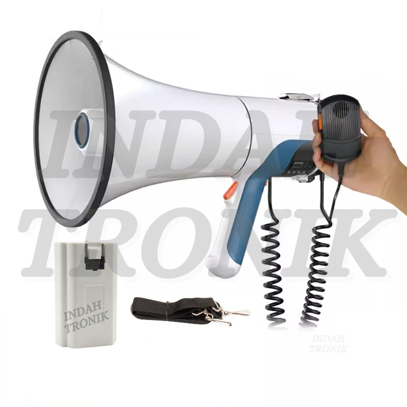High Power Megaphone Loudspeaker Pembesar Suara Hailer With USB Player ...
