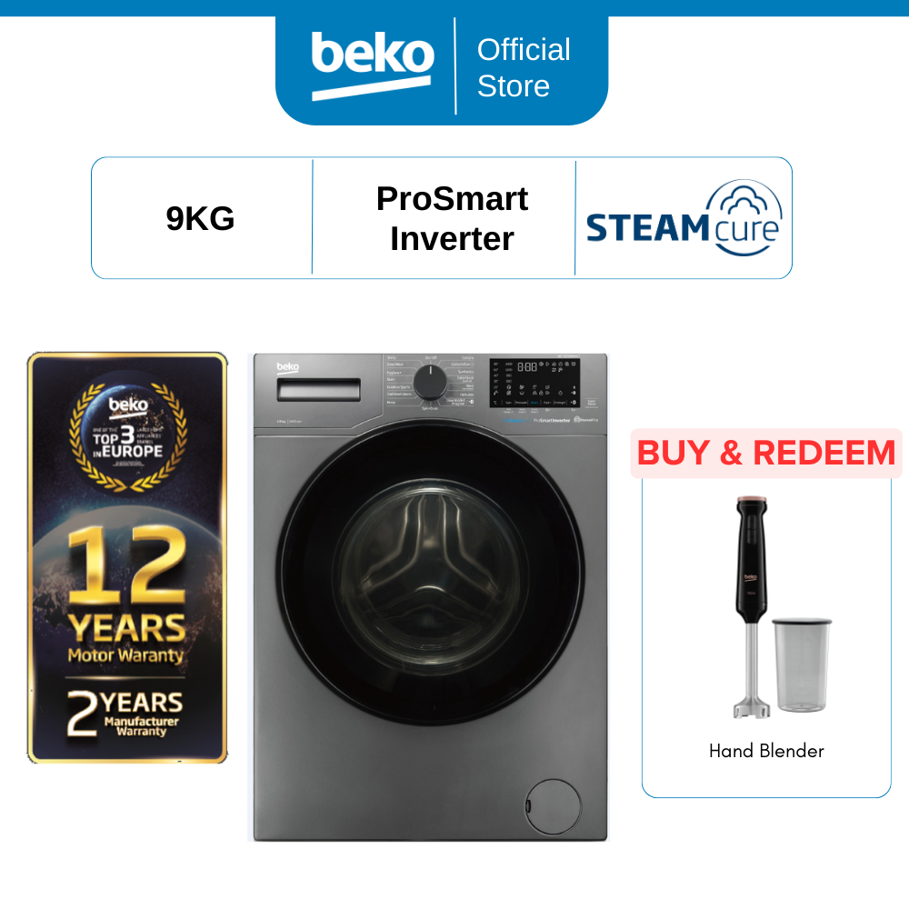 Beko Front Load Washing Machine With Inverter Technology (9kg ...