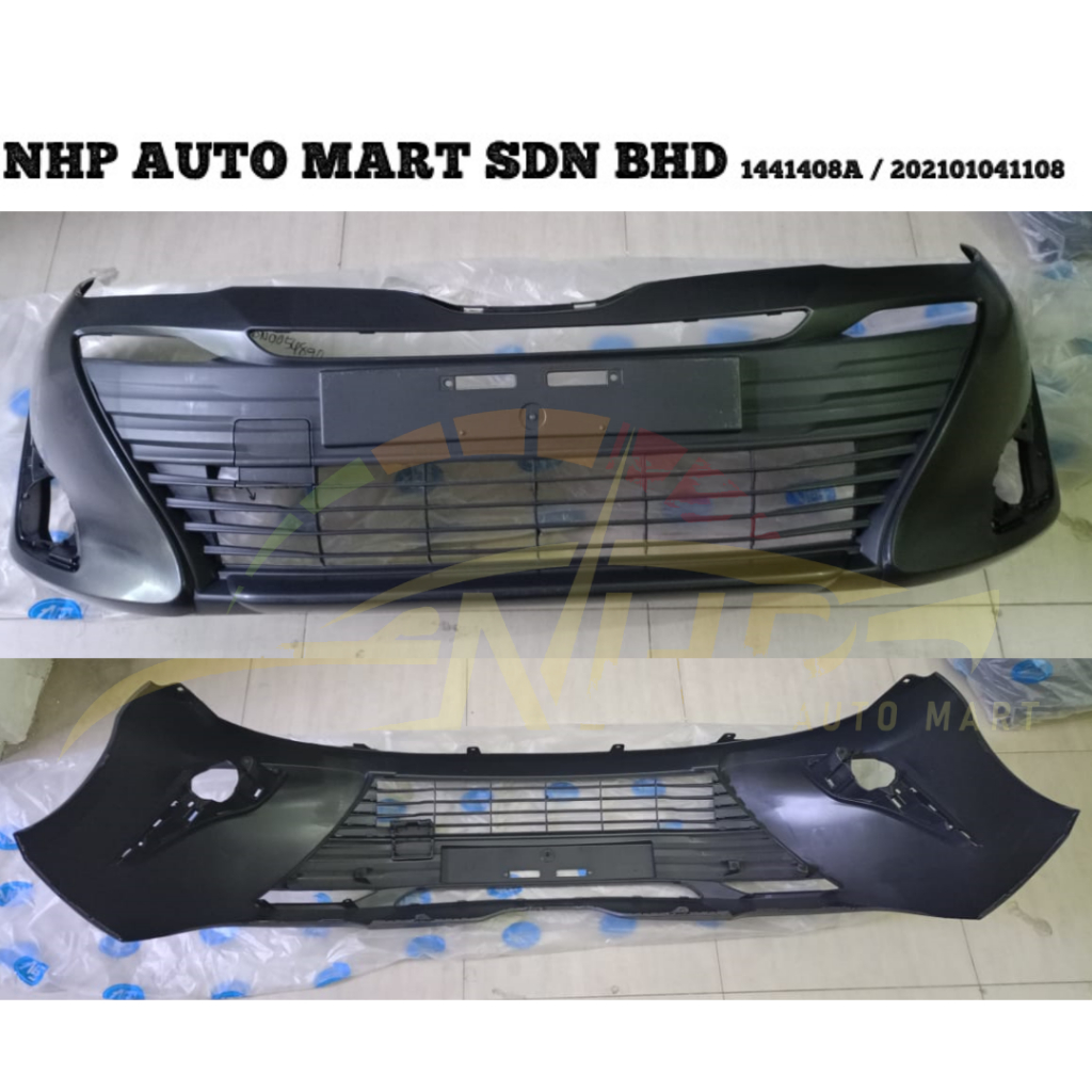 OEM TOYOTA VIOS NSP151 (~2019) FRONT BUMPER / BUMPER DEPAN ( BLACK ...