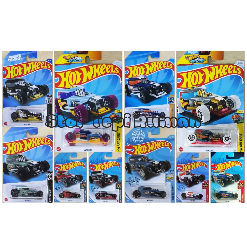 Hot Wheels Mod Rod [HW Fantasy Art Cars Race Team Rod Squad Flames ...
