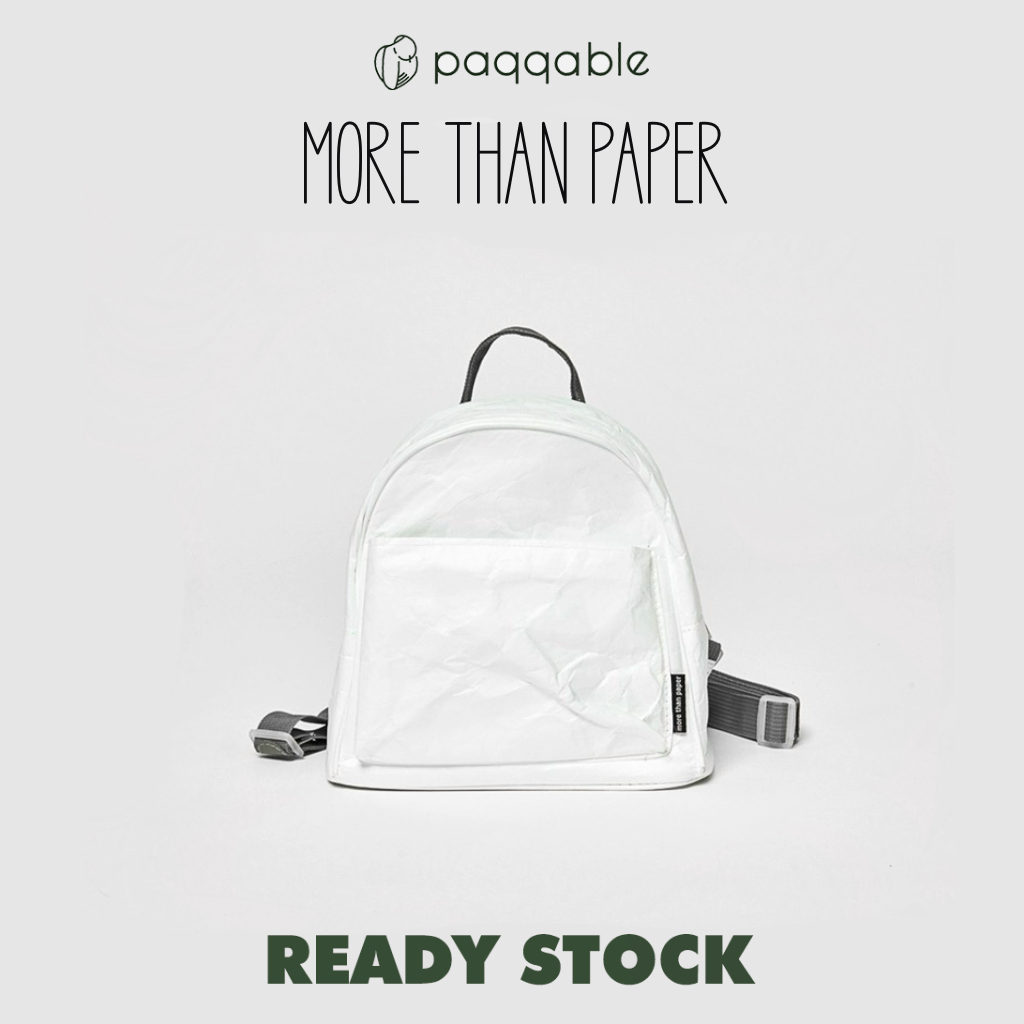 MORE THAN PAPER Mini White Backpack - DuPont™ Tyvek® | Shopee Malaysia