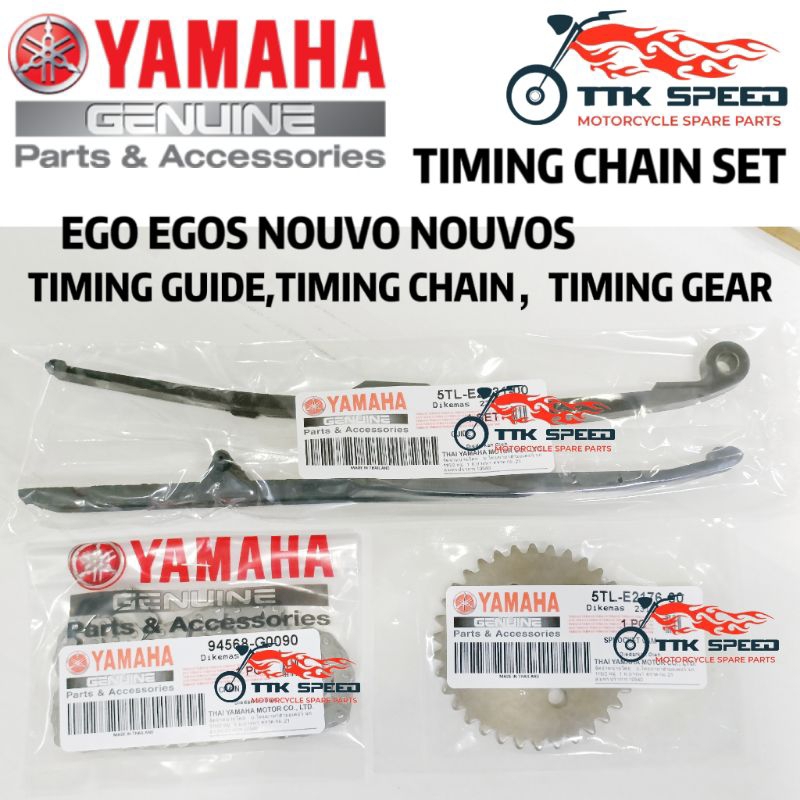 EGOS EGO NOUVO S NOUVO TIMING CHAIN SET TIMING CHAIN RANTAI & TIMING CHAIN SPROCKET GEAR &TIMING ...