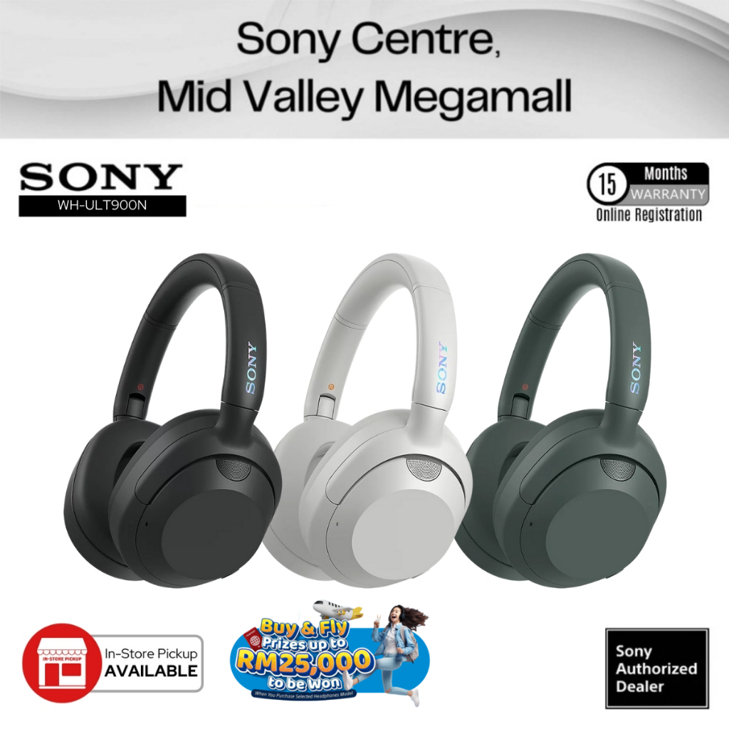 Sony WH-ULT900N ULT WEAR Wireless Noise Cancelling Headphone | ULT POWER SOUND | Shopee Malaysia