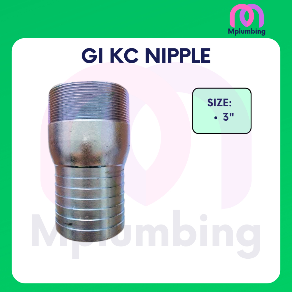 3" GI KC NIPPLE male thread | Shopee Malaysia