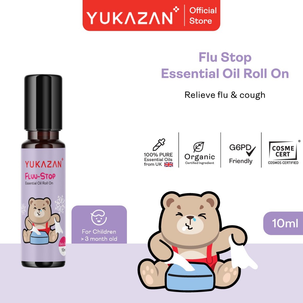 Yukazan Fluu-Stop 100% Pure Essential Oil Roll On (10ml) For Baby (3 ...