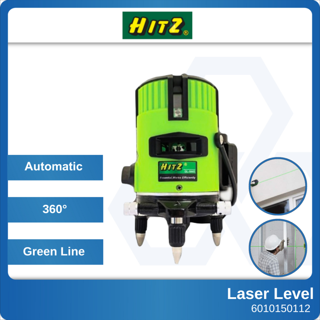 HITZ GL-5445 GREEN LASER MARKER W/BEEP LASER LEVELING 5 LINES | Shopee ...