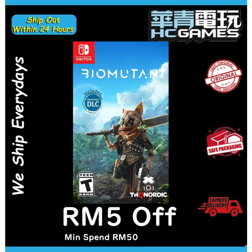 Switch Biomutant (English-Catridge-New Seal) 生化变种 | Shopee Malaysia