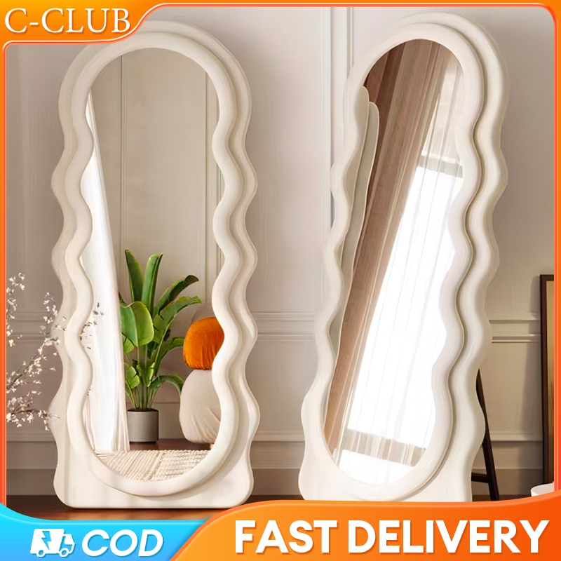 C- Full Length Mirror Arch Mirror Wall Hanging Dressing Mirrors Floor ...
