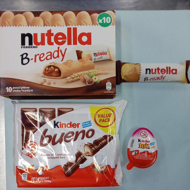 Nutella B Ready Kinder Bueno (milk hazelnut / White / Coconut ) Kinder ...