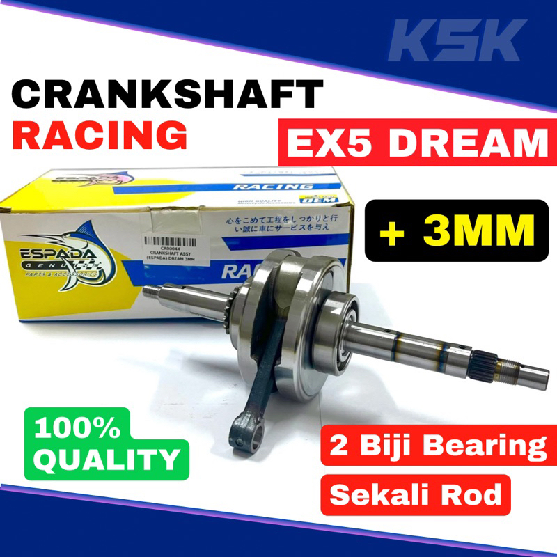 100% Original Espada Crankcase Ex5 Dream Wave100 Ex5 Class Class 1 Future125(+ 3mm)(Crankshaft ...