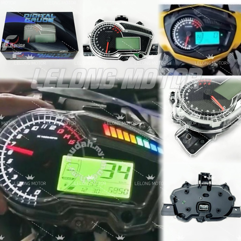 Y15ZR V1 METER DIGITAL(RZ RACING) INCLUDE MANUAL YAMAHA Y15 SPEEDOMETER ...
