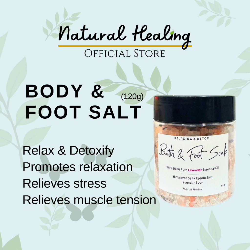 NATURAL HEALING Foot Spa Foot Bath Salt Epsom Salt Garam Bukit Rendam ...