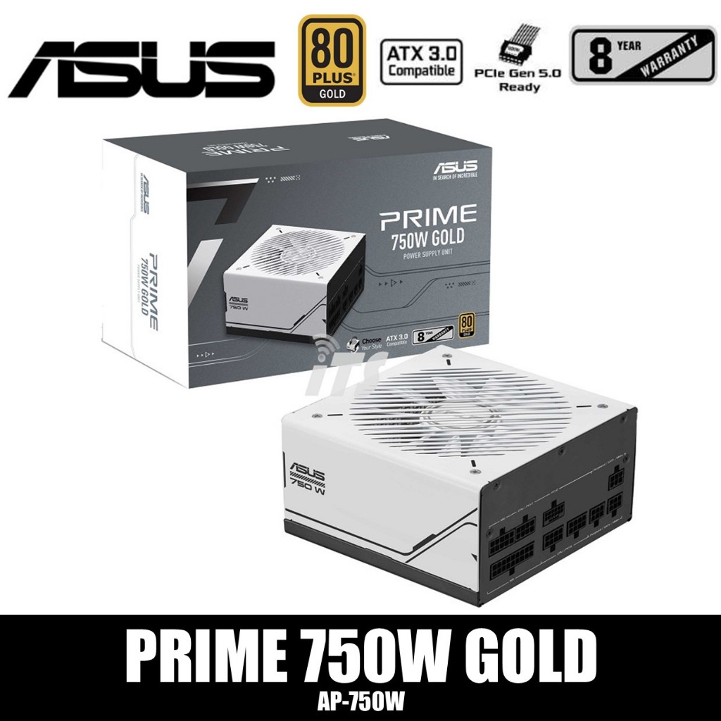 Asus PRIME 750W Gold 80+ ATX 3.0, PCI-e Gen 5.0 Full Modular Power Supply (AP-750G) | Shopee ...