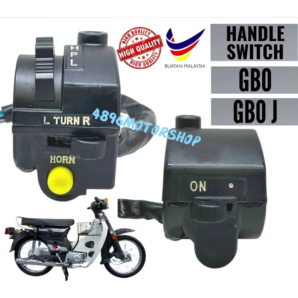 HONDA GBO-J GBO J LH LEFT RH RIGHT HANDLE SWITCH / SUIS KIRI KANAN ...