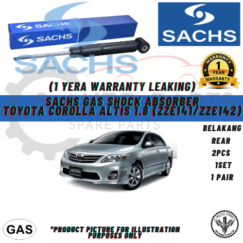TOYOTA COROLLA ALTIS 1.8 (ZZE141/ZZE142) (belakang REAR) 100% BRAND ...
