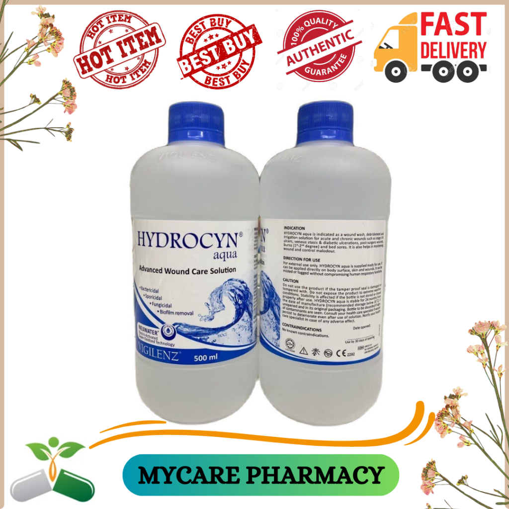 Hydrocyn Aqua 500ml (Wound Wash and Irrigation Solution) | Shopee Malaysia