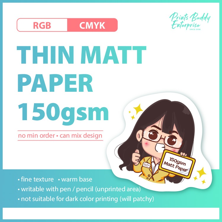 [Print-Own-Design] 150gsm Matt Paper (Poster / Photo / Artprint ...