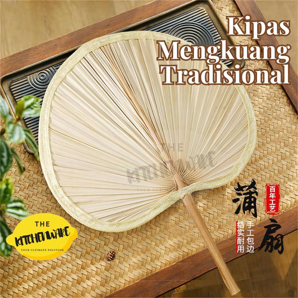Kipas Mengkuang Daun Kering Kipas Satay Tradisional Kipas Tangan Hand ...