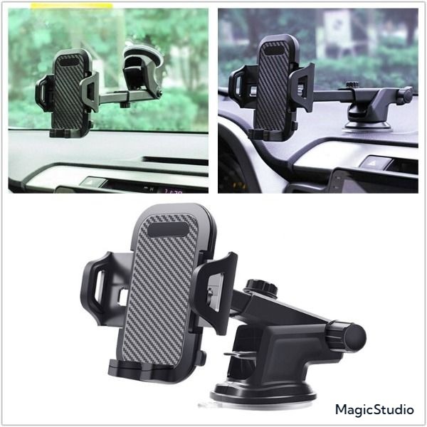 Universal 360° Long Neck Car Mount Phone Holder Mobile Phone Stand with Silicon Sucker (With ...