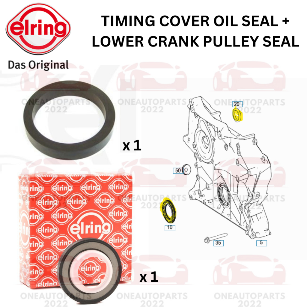 ELRING GERMANY TIMING CASE OIL SEAL MERCEDES BENZ M271 1.8 W203 W204 ...