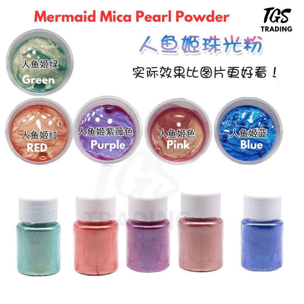 TGS Mica mermaid Pearl powder DIY crystal epoxy Resin | Shopee Malaysia