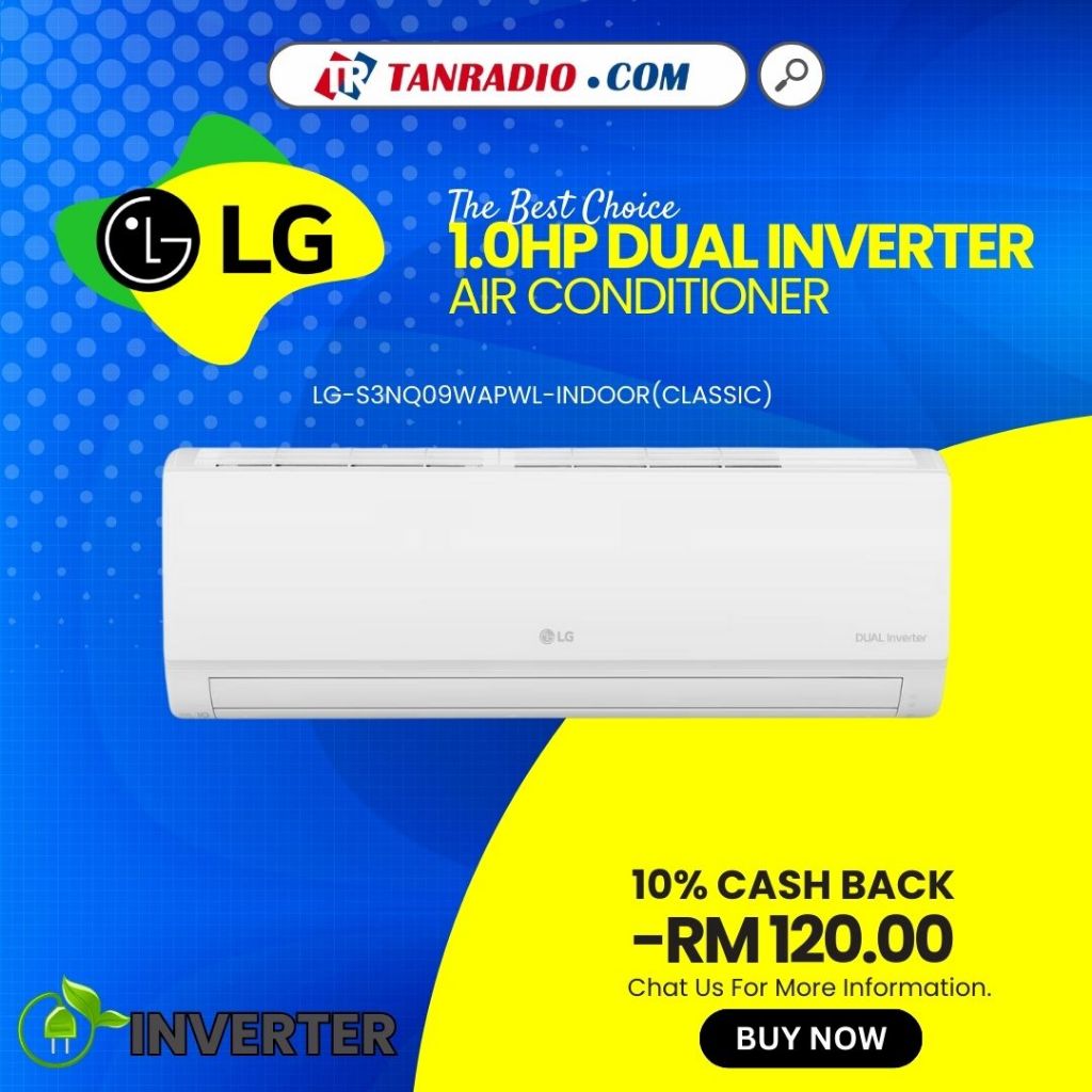 【PROMO EID ADHA】LG DUALCOOL CLASSIC WALL TYPE AIR CONDITIONER 1HP, DUAL ...