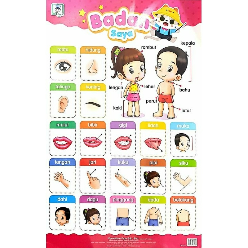 Poster . Badan Saya . Daya . { READY STOCK } Y | Shopee Malaysia