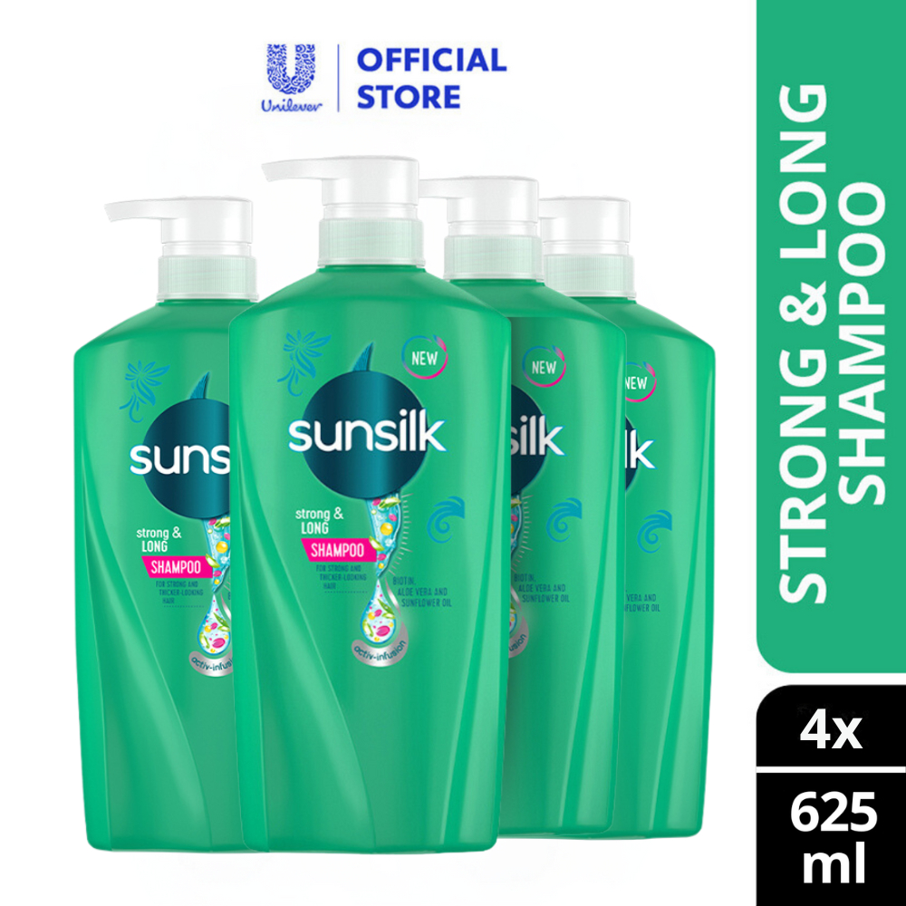 [Bundle of 4] Sunsilk Shampoo Strong & Long 625ml | Shopee Malaysia