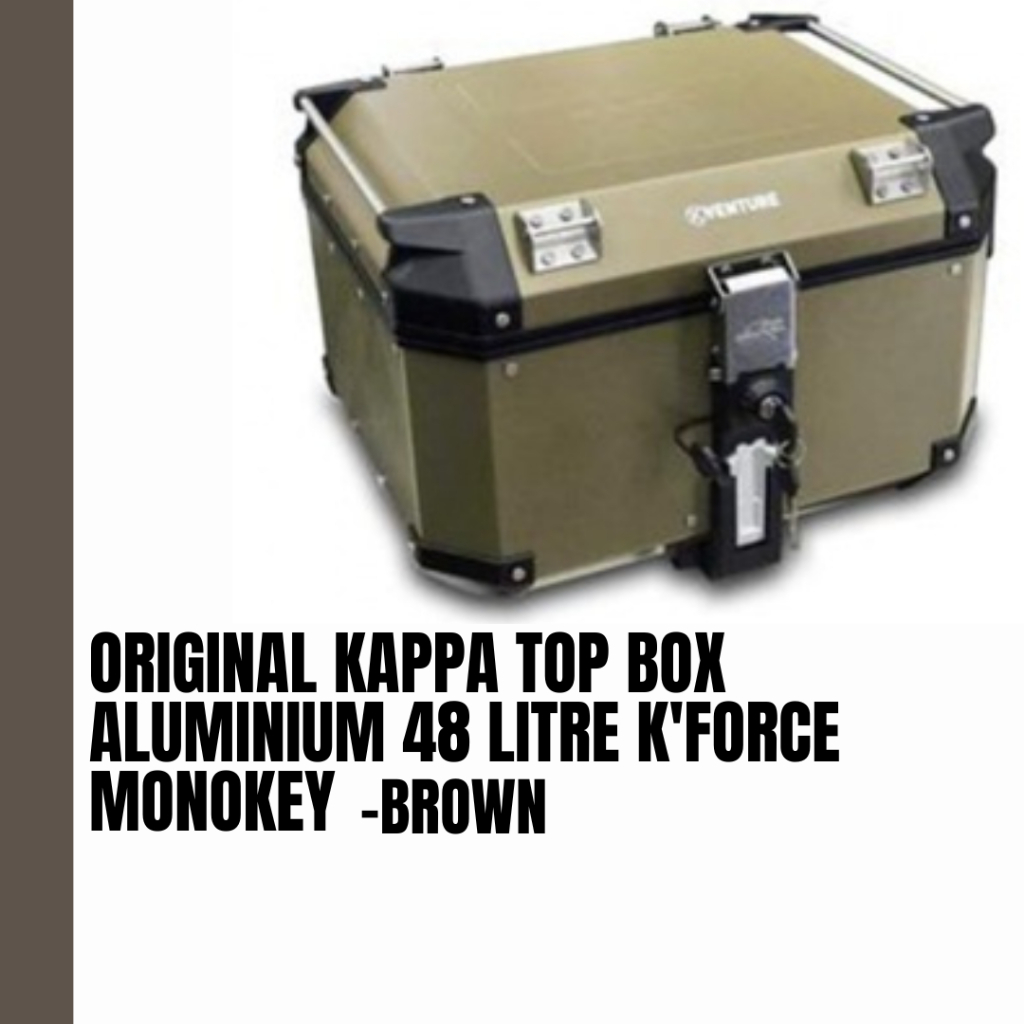 KVE48BR ORIGINAL KAPPA TOP BOX ALUMINIUM 48L 48 LITRE K'FORCE MONOKEY ...