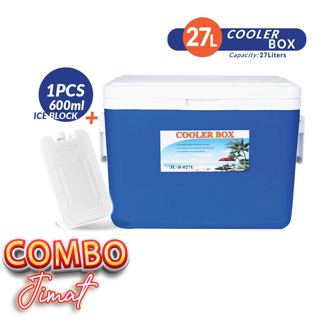 27L 45L Big Cooler Ice Box Heavy Duty Storage Portable Cold Box Icebox ...