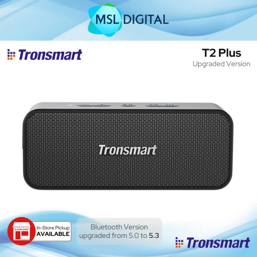 Tronsmart T2 Plus Upgraded Version Portable Bluetooth Speaker | IPX7 ...