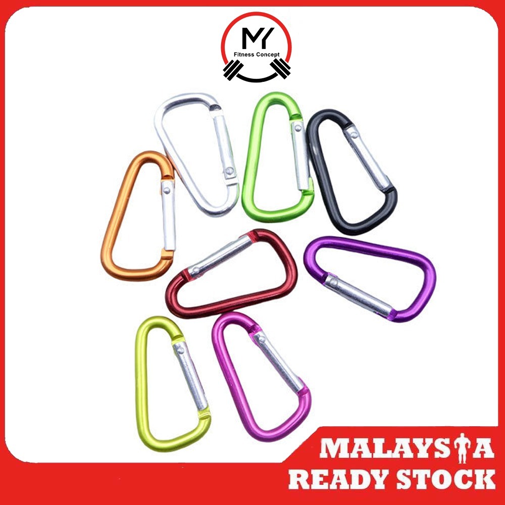 MY Fitness Cangkuk Botol Air Cangkuk Beg Aloi Aluminium Berwarna-Warni ...