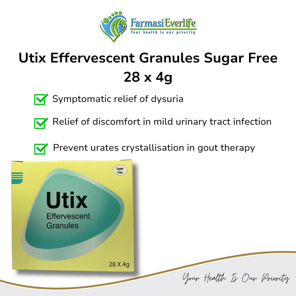 Utix Effervescent Granules Sugar Free 28 x 4g | Shopee Malaysia
