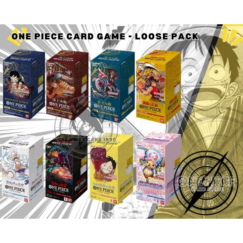 loose pack original japan tcg One piece card booster pack op01 op02 ...