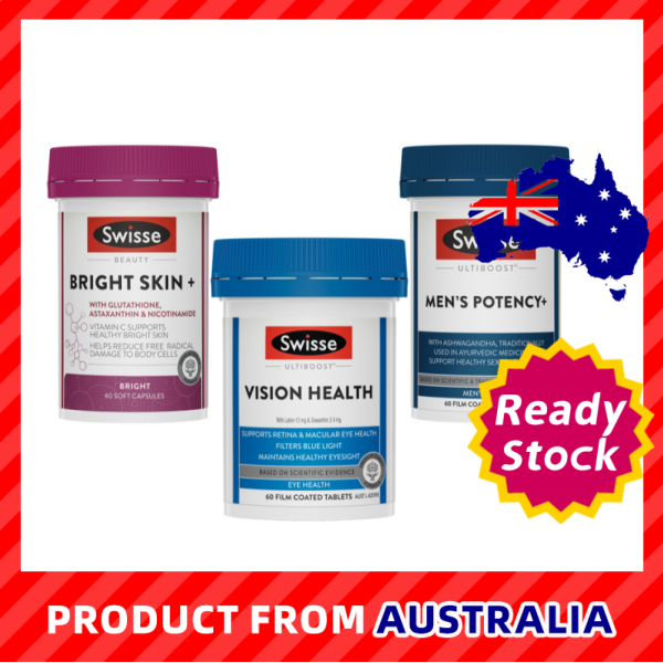 Swisse Vision Health / Swisse Bright Skin+ Swisse Men’s Potency+ 60 ...