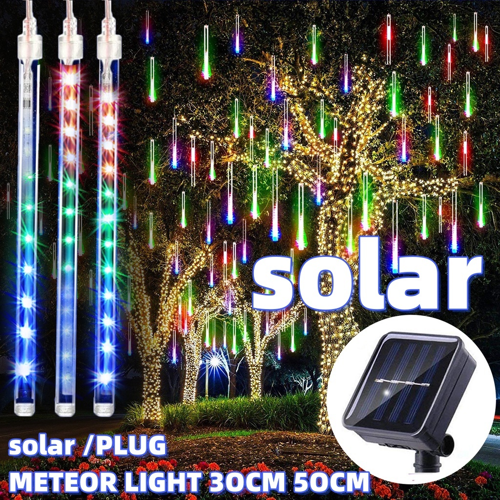 Waterproof 3.5M LED Meteor Shower Rain Lights, Falling Raindrop Fairy ... Waterproof 3.5M LED Meteor Shower Rain Lights, Falling Raindrop Fairy ...
