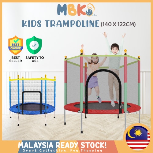 Kids Safety Jumper Indoor/Outdoor 100KG Trampoline Children Bouncer ...