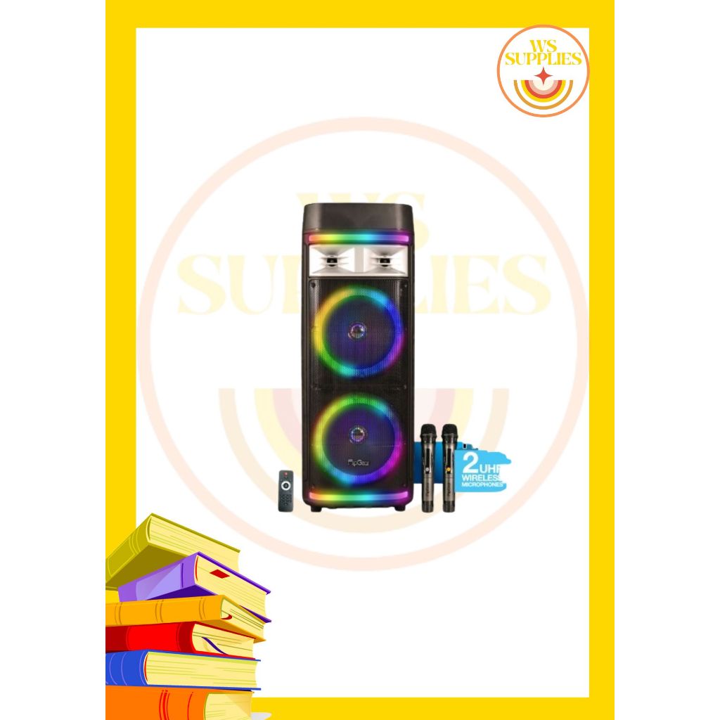 Vinnfier FlipGear Tango 300 WMU 2021 TWS Portable Trolley Speaker With 2 UHF Wirelss Mic ...