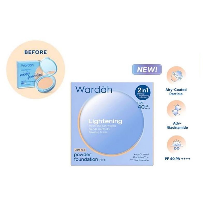 WARDAH LIGHTENING POWDER FOUNDATION 12g spf 40/BEDAK COMPACT/BEDAK ...