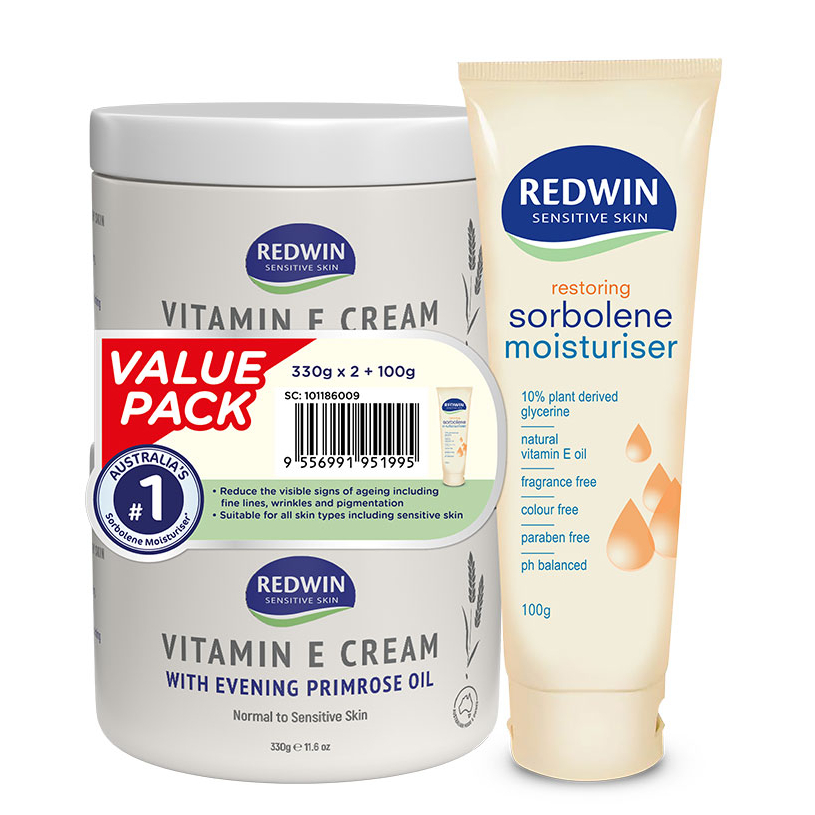 Redwin Vitamin E Cream with Evening Primrose Oil ( 2 x 330g FOC 100g ...