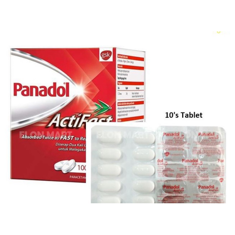 [READY STOCK]PANADOL ACTIFAST 100'S (100% ORIGINAL) | Shopee Malaysia