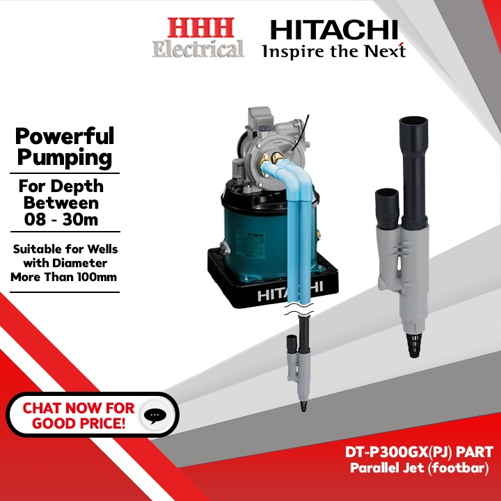 Hitachi Water Pump DT-P300GX (PJ) Spare Parts Parallel Jet ( Footbar ...