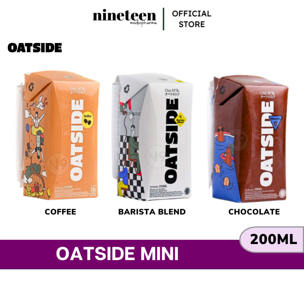 OATSIDE Oat Milk Pocket Pack Mini Size Oatmilk (Barista Blend / Coffee ...