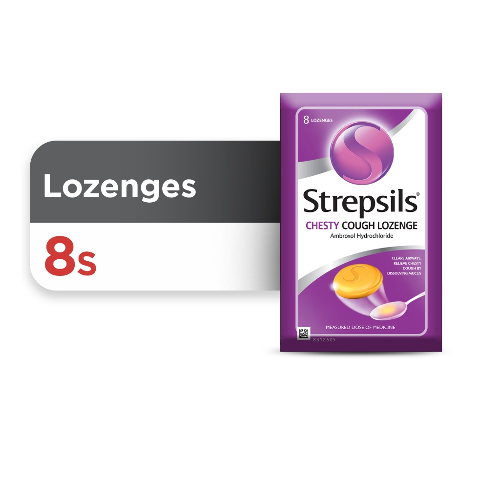 Strepsils Sore Throat Relief Lozenges 8s /24s - Chesty Cough | Shopee ...